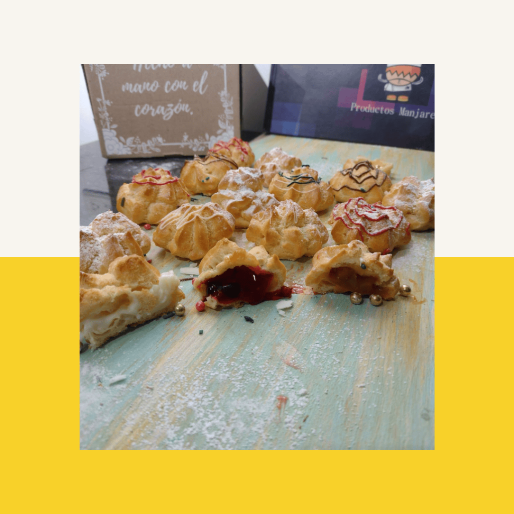 Repollas de Crema | Arequipe | Chocolate | Repostería Manjares